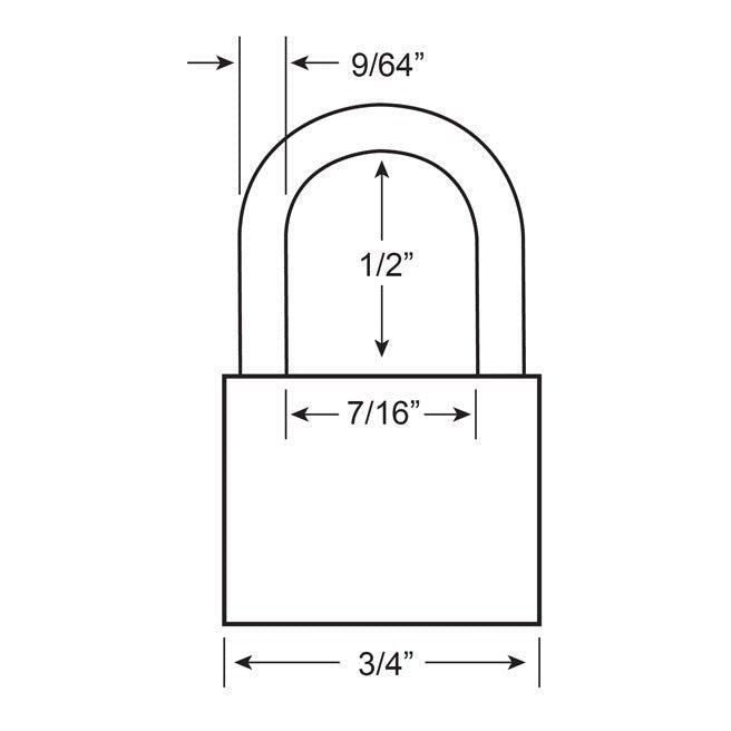Mini Brass Padlock Braeside Displays