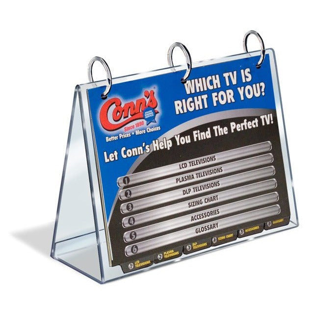 11" x 8-1/2" Tabletop Flip Chart A-Style – Braeside Displays