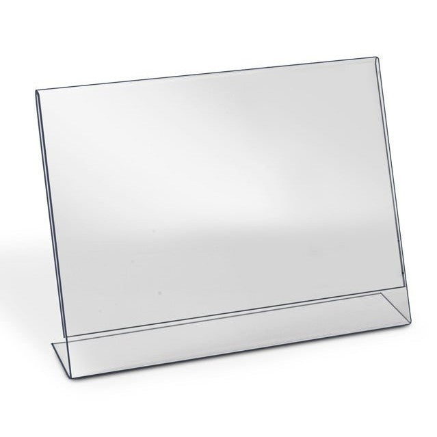 14" X 11" ACRYLIC SLANT BACK SIGN HOLDER – Braeside Displays