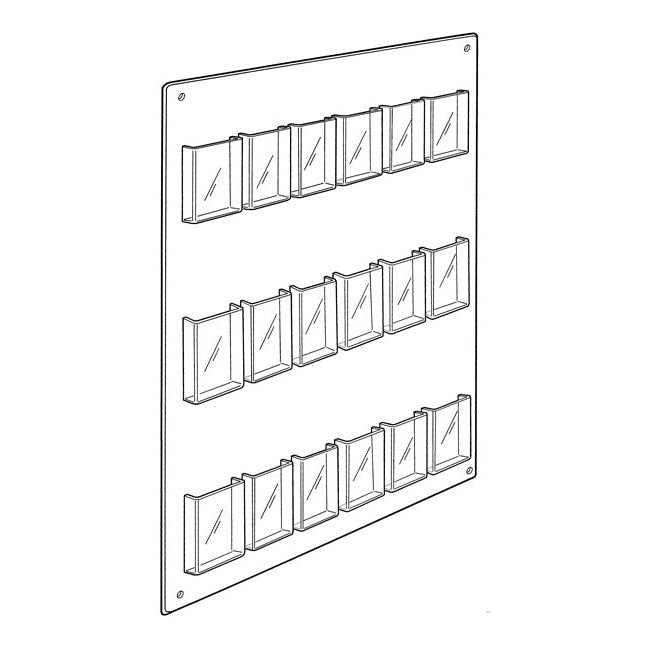 18 POCKET TRI-FOLD WALL RACK – Braeside Displays