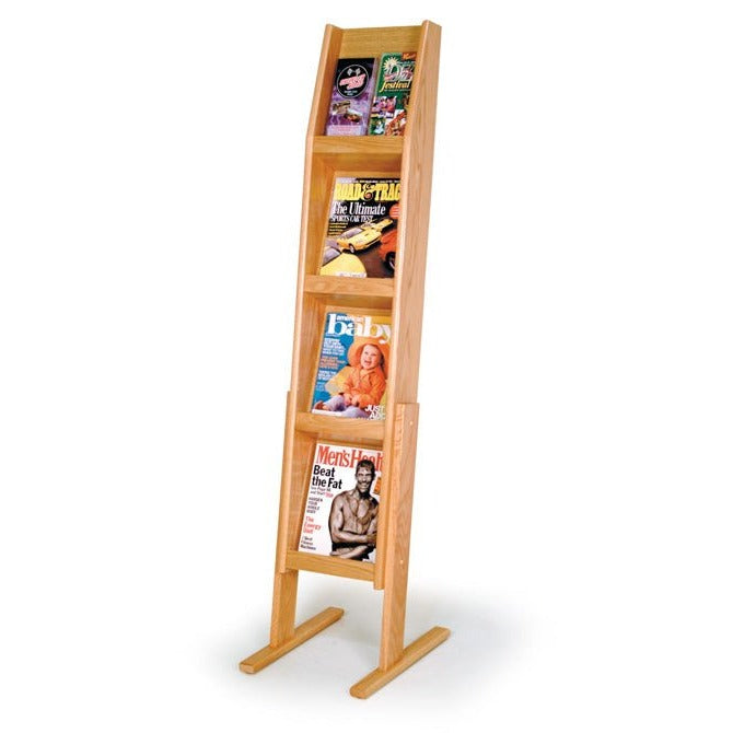 8 POCKET, 4 SHELF LITERATURE FLOOR DISPLAY – Braeside Displays