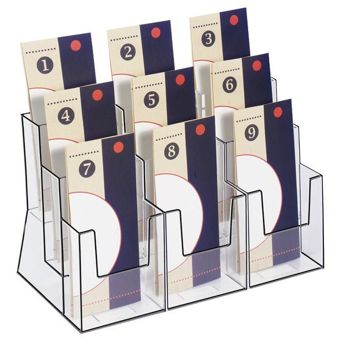 9 POCKET 3-TIER TRI-FOLD HOLDER – Braeside Displays