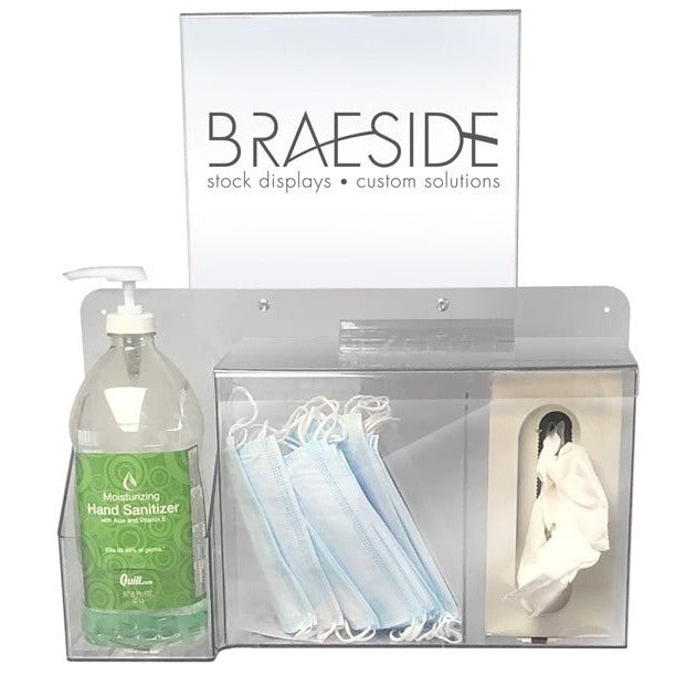 Health & Hygiene Station with Floor Stand – Braeside Displays