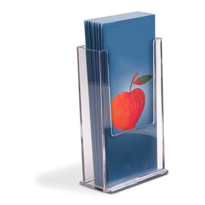 MEDIUM UPRIGHT BROCHURE HOLDER, 4-1/8"W – Braeside Displays