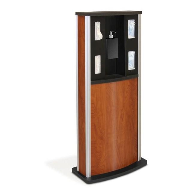 Series 900 Standard Infection Control Kiosk, Wood Grain Finish ...