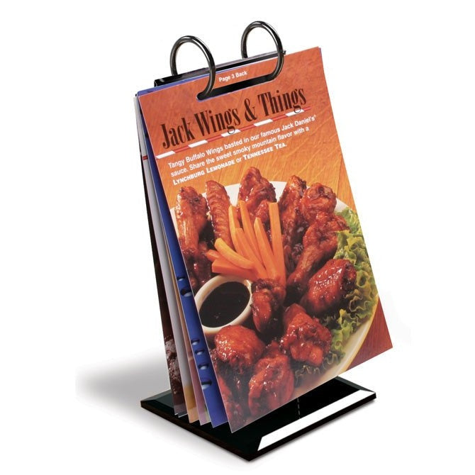 Tabletop Menu Flip Chart, Narrow Ring – Braeside Displays