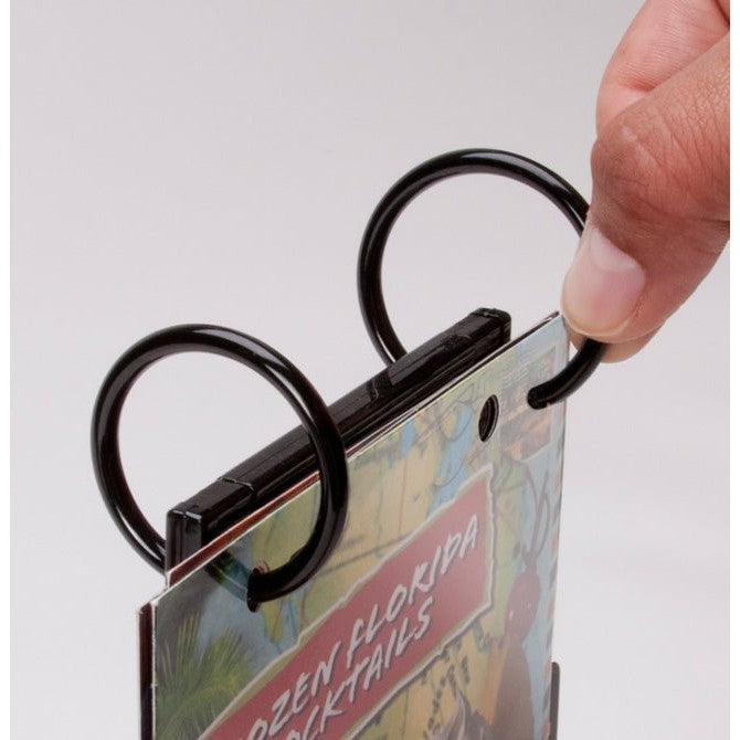 TABLETOP MENU FLIP CHART, WIDE RING – Braeside Displays